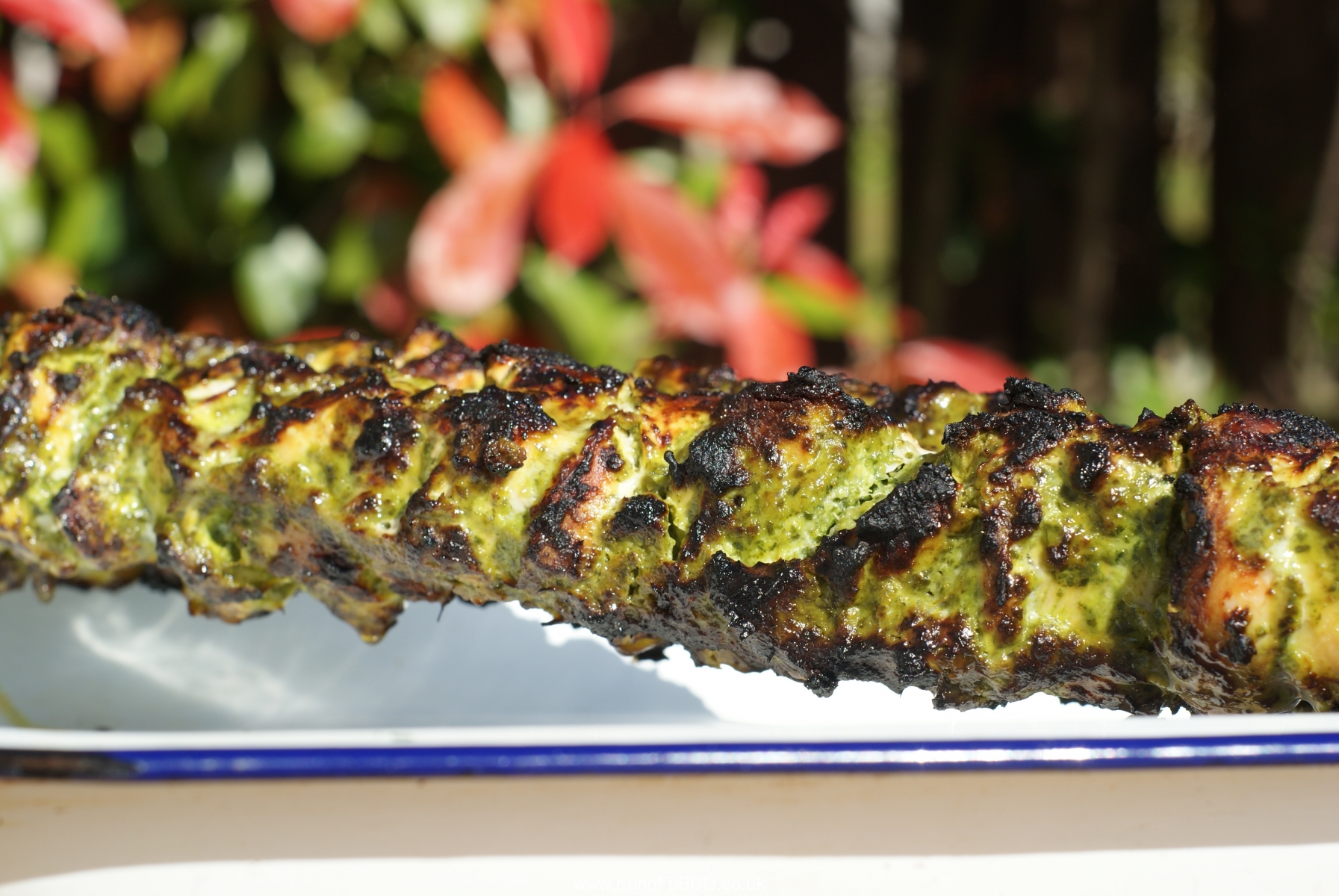 BBQ37/17: Green Chicken Kebabs - KungFuBBQ: