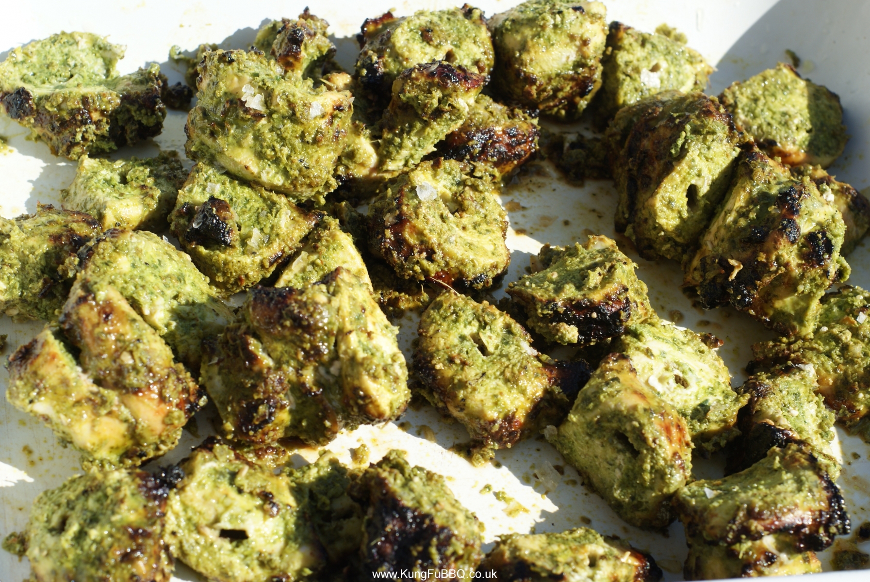 BBQ37/17: Green Chicken Kebabs - KungFuBBQ:
